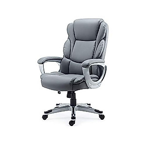 Staples 2712527 Mcallum Bonded Leather Managers Chair Gray
