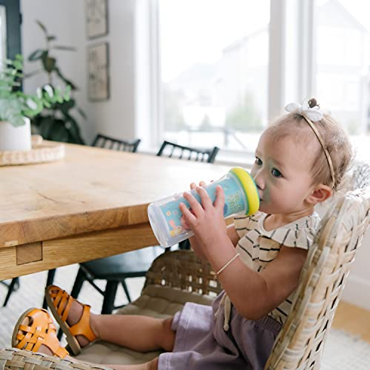 The First Years Cocomelon Kids Insulated Sippy Cups - Dishwasher Safe Spill Proof Toddler Cups - Ages 12 Months and Up - 9 Ounces - 2 Count