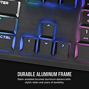 Corsair Wired K60 RGB Pro Mechanical Gaming Keyboard - CHERRY Mechanical Keyswitches - Durable AluminumFrame - Customizable Per-Key RGB Backlighting, Black