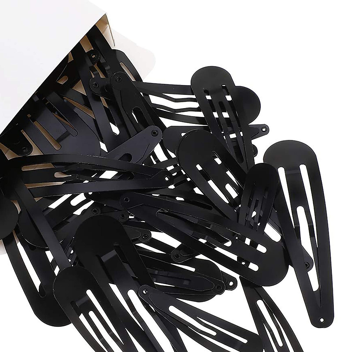 40 Pieces 2 Inch Black Metal Snap Hair Clips Non-slip Hair Barrettes Hair for Girls, Women, Kids Teens or Toddlers