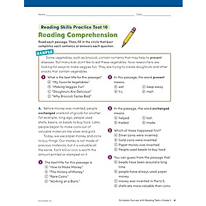Scholastic Success with Reading Tests Grade 3 Workbook