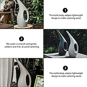 DOITOOL 2pcs Watering Can Plastic Plant Watering Pot Garden Watering Jug Long Spout Water Can for Succulent Bonsai Garden Flower 1. 5L