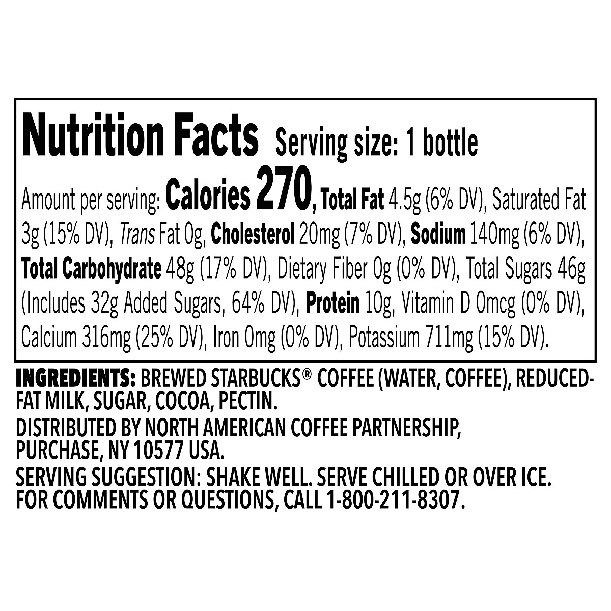 Starbucks Frappuccino Coffee Drink, Mocha, 13.7 fl oz Bottles (12 Pack)