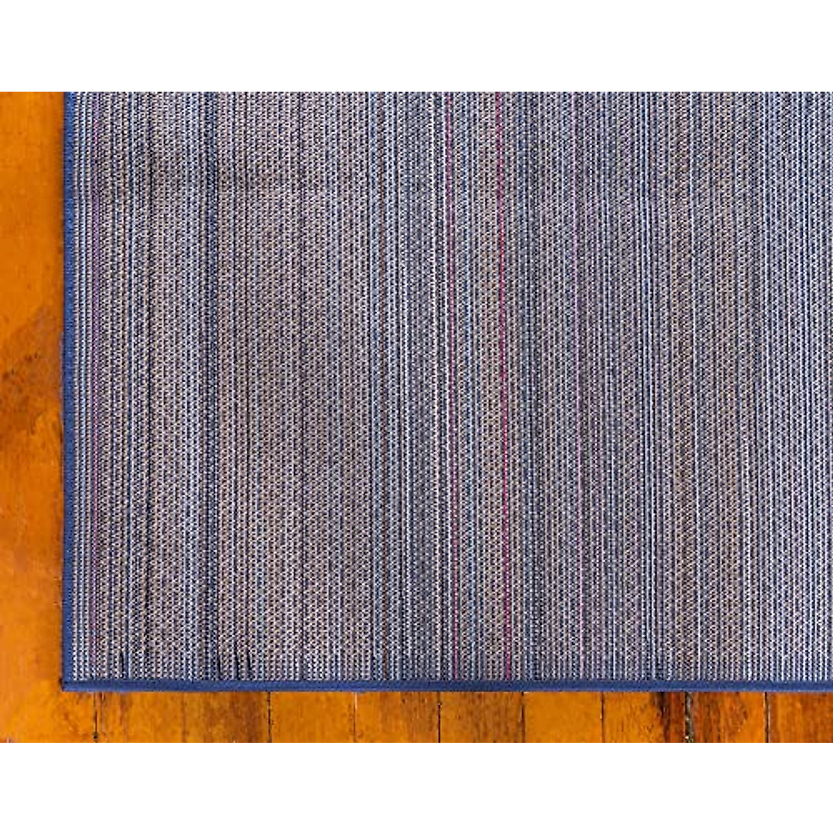 Unique Loom Solo Collection Area Rug - Calabasas (4' 1" x 6' 1" Rectangle, Navy Blue)