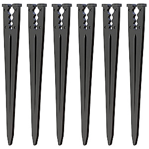 Axe Sickle 50 Pcs Drip Irrigation Stakes for 1/8" 1/4" Inch Tubing Hose Irrigation Support Stakes for Gardening Patio Lawn