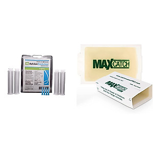 Syngenta - Advion Evolution Cockroach Gel 4 Tubes & Pest Glue Trap by Catchmaster - 36 Boards Pre-Baited, Ready to Use Indoors. Rodent Mouse Rat Insect Sticky Adhesive Simple Easy Simple Non-Toxic