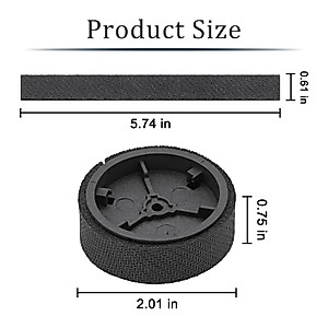ilovelife Replacement Braava Wheels Tires Parts Kit - 2 Caster Wheels 2 Wheel Tires for iRobot Braava 380 380t 320 Mint 4200 5200C Mopping Robot Accessories