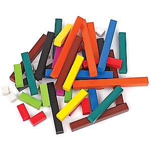 Learning Resources Cuisenaire Rods Multipak Wooden Rods, Six Sets of 74