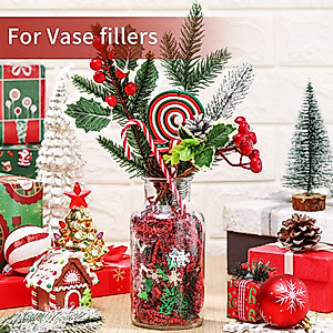 Knitgrip 2lb Christmas Basket Stuffers Metallic Red Green Crinkle Cut Paper Shred Filler Christmas Crinkle Paper Merry Christmas Tree Snowflake Elk Confetti Christmas Packaging Raffia Stuffers