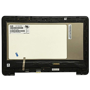 JYLTK New Genuine 11.6" HD (1366x768) LCD Screen LED Display + Touch Digitizer + Bezel Frame Assembly for Asus Transformer Book TP200 TP200S