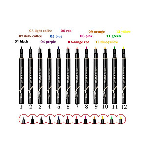 DNM Cat Eye Makeup Waterproof Neon Colorful Liquid Eyeliner Pen Make Up Comestics Long-lasting Black Eye Liner Pencil Makeup Tools (green)