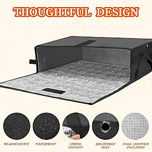 MHBAC Pizza Bags for Delivery, 20 x 20 x 6 inch Pizza Delivery Bag for Doordash, Pizza Warmer Bags Insulated Pizza Bags for Personal and Professional, Insulated Grocery and Cooler Bags