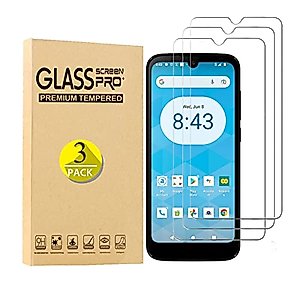 [3 Pack] Tznzxm for ANS Artia Tempered Glass Screen Protector, Case Friendly 9H Hardness HD Clear [Anti-Scratch] [Bubble Free] [Anti-Fingerprint] Film for ANS Artia ACK2326 assurancewireless