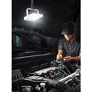 intelamp Gutter Lights Solar Powered, Portable Outdoor Solar Light 2 Pack, Camping Lantern Solar Outdoor Waterproof,2000mAh Emergency Solar Light, Suitable for Fishing, Hiking, Corridor, Aisle