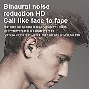 Wireless Earbuds,Bluetooth Headphones with Mic USB-C LED Display Charging Case, IPX6 Waterproof Wireless Earphones,HiFi Stereo Deep Bass,in-Ear Headset for Sport Work