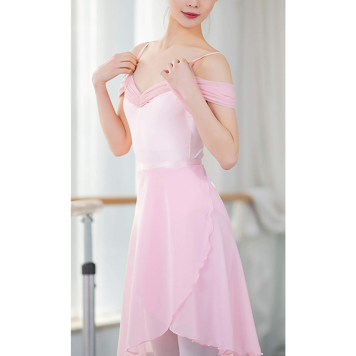 Whitewed Adults Women Ballet Lyrical Gymnastics Stretch Practice Dance Costume