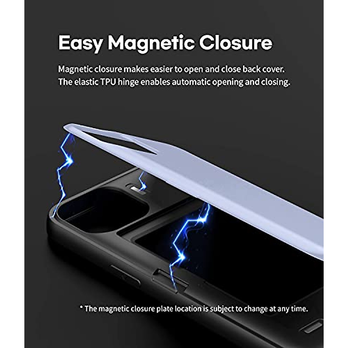 GOOSPERY Magnetic Door Bumper Compatible with iPhone 13 Case, Card Holder Wallet Case, Easy Magnet Auto Closing Protective Dual Layer Sturdy Phone Back Cover, Lilac Purple