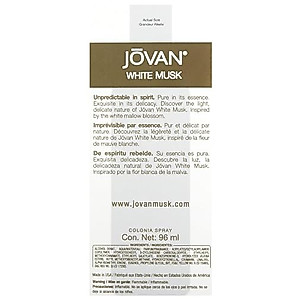 White Musk By Jovan For Women, Cologne Spray, 3.25-Ounce Bottle