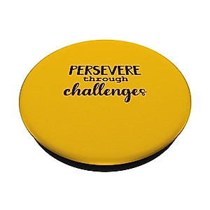 Persevere Through Challenges - Gym Hustle Success Motivation PopSockets Swappable PopGrip