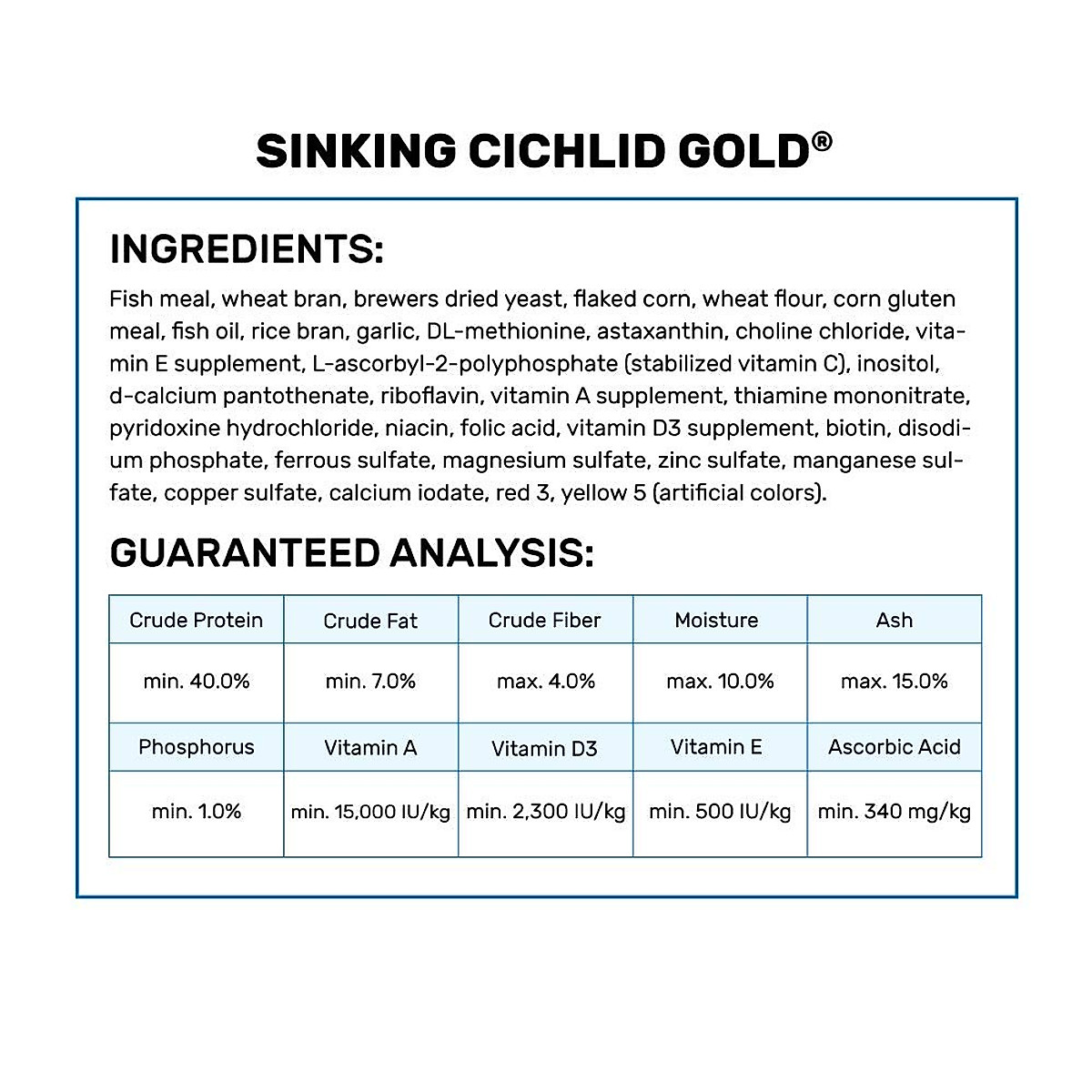 Hikari 12-Ounce Sinking Cichlid Gold Pellets for Pets, Medium