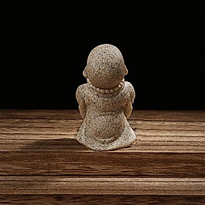 Carefree Fish Aquarium Decoration Minimalist Sandstone Buddha Fish Tank Decor Bring Home a Ray of Sunshine