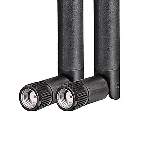 Bingfu Dual Band WiFi Antenna 2.4GHz 5GHz 5.8GHz 3dBi RP-SMA Male Antenna Replacement (2-Pack) for WiFi Router Wireless Network Card USB Adapter Security IP Camera Video Surveillance Monitor