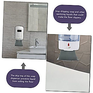 FONDOTIN 1Pc Water Tray Wall Drip Tray soap Dispenser drip Tray Foam Soap Tray Foam Drip Tray Wall Mounted Mug Rack Bathroom soap Dispenser Catch Tray Hand Plastic Water Receiver Water Drop