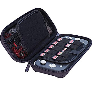 ButterFox Slim Compact Carrying Case for Nintendo Switch Lite with 19 Game and 2 Micro SD Card Holders, Storage for Switch Lite Accessories (Premium Gray)