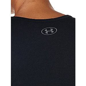 Under Armour Men's Sportstyle Logo Tank, Black (001)/Quirky Lime, X-Small