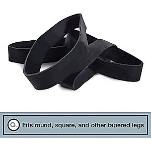 Couch Clamp Sectional Sofa Connectors (4 Pack) - Keep Sofa Cushions From Sliding & Gaps, Easy Install Straps & No Tools Required. Universal Fit Ideal for 3 Piece Modular Sofa - Prevent Floor Scratches