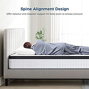 Inofia Full Size Mattress 10 Inch, Hybrid Full Mattress in a Box, Breathable Comfortable Mattress, Supportive & Pressure Relief, Full,101-Night Trial, 10 Year Support