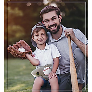 DolliBu Big-Eye Shark Stuffed Animal with Baseball Plush - Soft Huggable Shark, Adorable Shark Plush Toy, Personalized Soft Plush Doll Animal Toy for Kids and Adults - 6 Inches