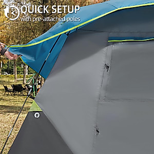 CAMEL CROWN Tents for Camping 4 Person Tent Waterproof Easy Setup Backpacking Tents with Floor Mats 3/4/5 Person Family Tent for Outdoor Hiking