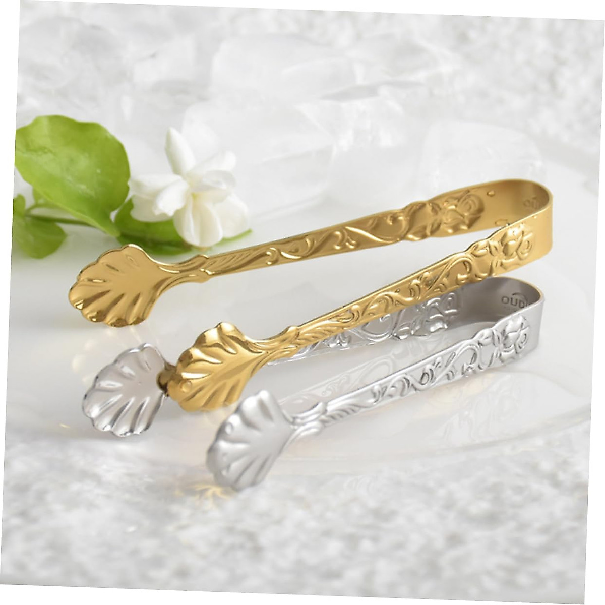 Amosfun 4 Pcs Food Clip Stainless Steel Ice Tongs Sugar Tongs Capacillos Para Cupcake Mini Kitchen Utensils Buffet Tong Salads Tong Kitchen Supplies Stainless Steel Clamp Metal Fruit Pizza