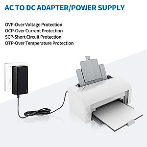24V 3A Power Supply Adapter,100-240V AC to DC 24Volt 3A 72W Power AC/DC Adapter 5.5mm x 2.1mm DC Output Jack DC Power Supply Wall Plug for 5050 3528 LED Strip Light LED Driver CCTV Security System