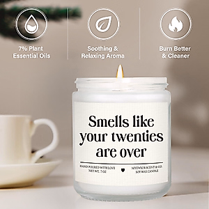 Niyewsor 30th Birthday Gifts for Her Him, 30th Birthday Candle, 30th Birthday Gifts for Women Men, 1994 30th Birthday Decorations, 30 Year Old Birthday Gifts for Friends, Sister, Handmade, 7oz