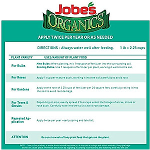 Jobe's Organics Bone Meal Fertilizer, 4 lb - 2 Pack