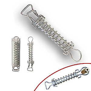 mistcooling 8" Swimming Pool Cover Stainless Steel Spring - with Stopper D Ring - with Protective Vinyl Spring Cover - 5 Pack for Winter Safety Pool Covers