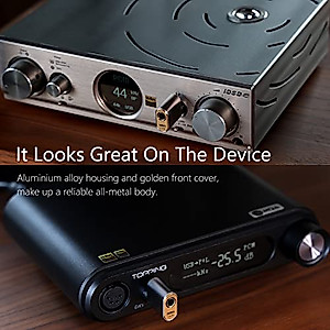 DD ddHiFi DJ65B (AL) 6.35mm Male to 4.4mm Female Headphone Jack Adapter, Audio Converter for Earphones/Headphones