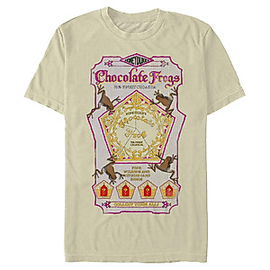 Harry Potter Men's Chocolate Frogs T-Shirt, Natural, 2X-Large