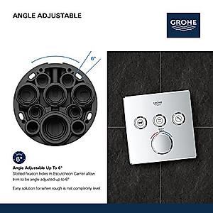 GROHE 29142000 Grohtherm Smart Thermostatic Trim With Control Module, Starlight Chrome