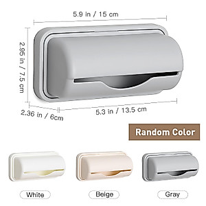 ABOOFAN 3 Pcs Garbage Bag Storage Box Trash Bag Adhesive Garbage Bag Boxes Plastic Bag Storage Holder Wall Mounted Garbage Bag Dispenser Plastic Bag Holder Storage Rack Pp No Punching