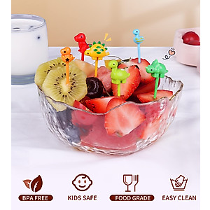 DOUDOULE 160PCS Food Picks for Kids with Storage Box, Kids Lunch Accessories for Bento Box, Animal Kids Food Picks for Picky Eater, Cute Toothpicks for Food Fruit, Fun Toddler Food Picks