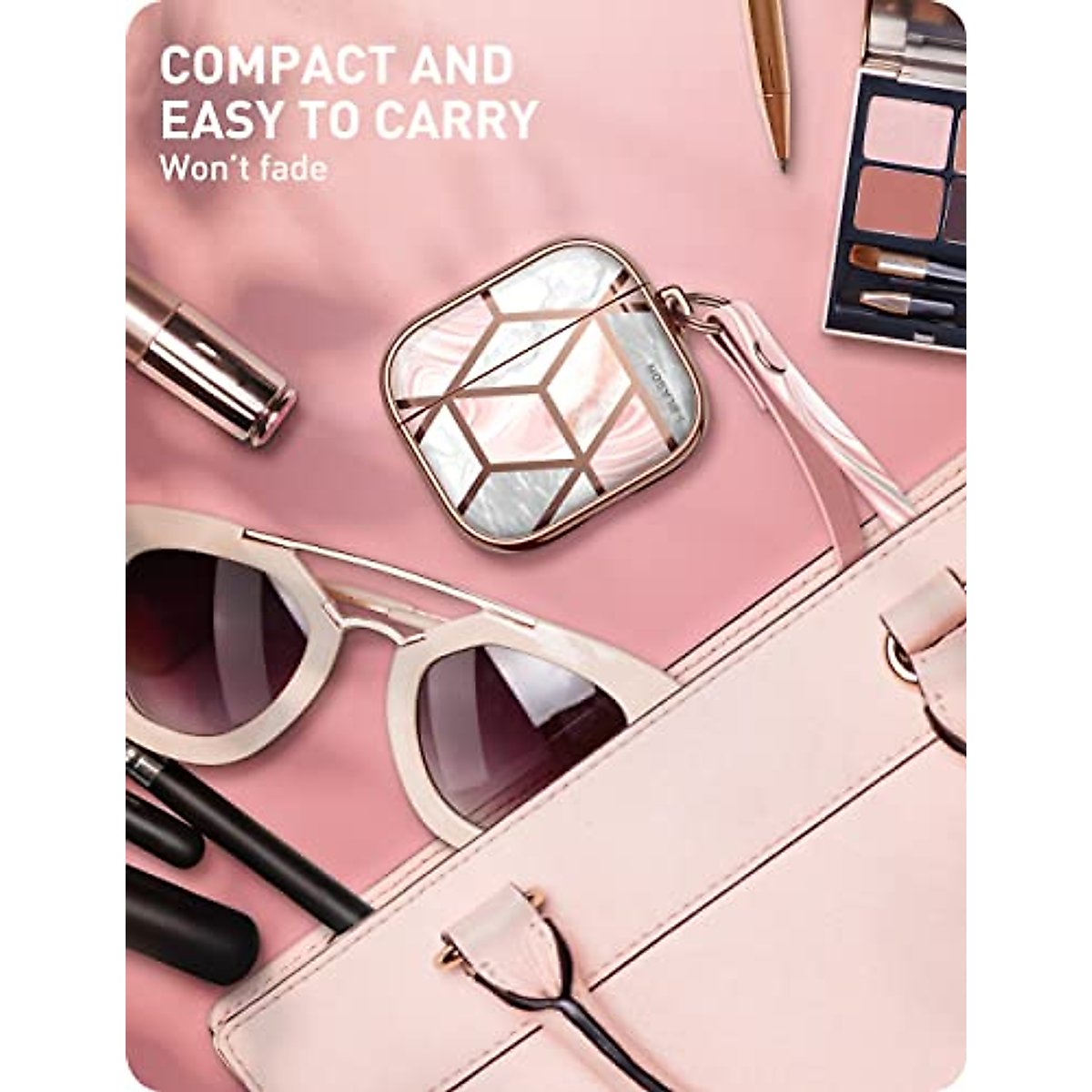 i-Blason Cosmo Series Case Designed for Airpods 3rd Generation Case, 360° Protective Stylish Airpod Case 3rd Generation Cover Compatible with Airpods 3 Case 2021 (Marble)