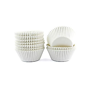 Warmparty Baking Cups Cupcake Liners, Standard Sized, 300 Count (White)