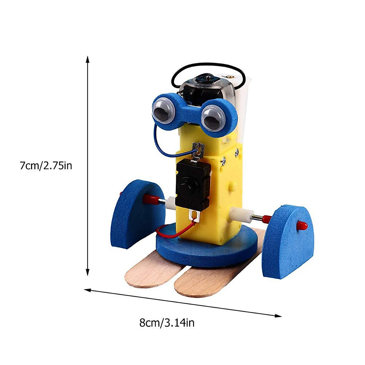 Kisangel Kids Kids Robotics 1 Set DIY Robot Kit Assembly Crawling Robot for Kids and Brain Kid