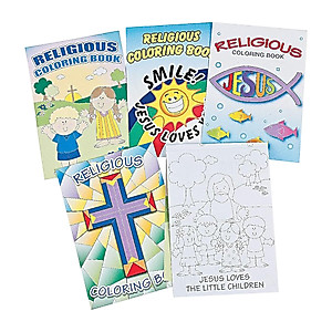 Fun Express Bible Coloring Book for Kids - Elevate Sunday School, VBS with Set of 72 Engaging Religious Christian Coloring Book for Kids - Coloring The Path of Faith, Enriching Faith Education