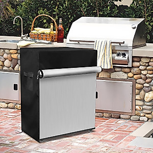 MUTUSHI Outdoor Upright Freezers Cover for 3.0 Cubic Compact Mini Freezer Waterproof & Dustproof Freezers Cover with Double Zipper for Protecting Upright Freezers (22" W x 23" D x 34" H, Black)