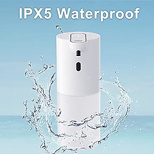 Josnown Automatic Foaming Soap Dispenser - 4 Gear Foaming Adjustable, USB Rechargeable, IPX5, Wall Mounted Sticker Available - 13.5oz/400ML Touchless Hand & Dish Soap Dispenser for Bathroom Kitchen