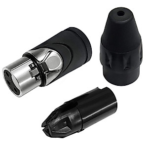 6 Units - 4 Foot - Canare L-4E6S, Star Quad Balanced Male To Female Microphone Cables With Amphenol AX3M & AX3F Silver XLR Connectors - CUSTOM MADE By WORLDS BEST CABLES